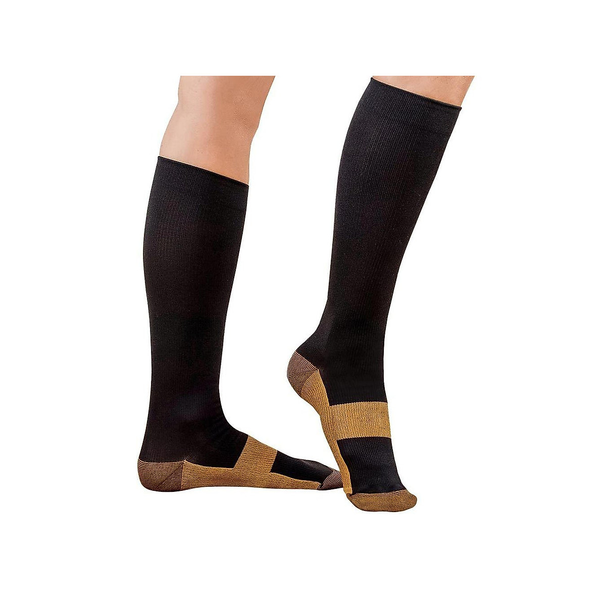 CompressionXSportz Compression Socks For Men and Women 15-20mmhg Over The Calf Below Knee High for Sports, Medical, Nurses, Atheltes, Travel, Pregnancy, etc