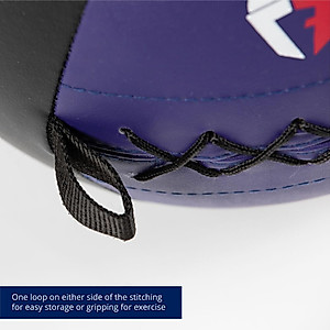 Titan Fitness Soft Leather Medicine Wall Ball 14 lb. Durable, Endurance, Cardio, Core Strength