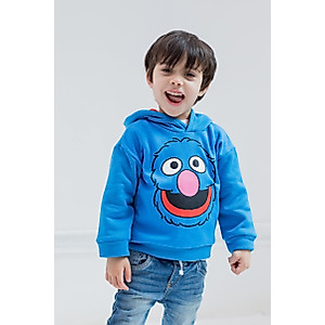 Sesame Street Grover Monster Toddler Boys Hoodie Blue 2T