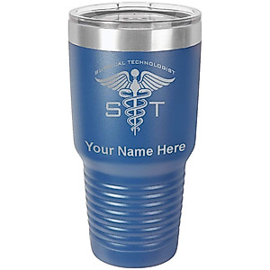 LaserGram 30oz Vacuum Insulated Tumbler Mug, ST Surgical Technologist, Personalized Engraving Included (Dark Blue)
