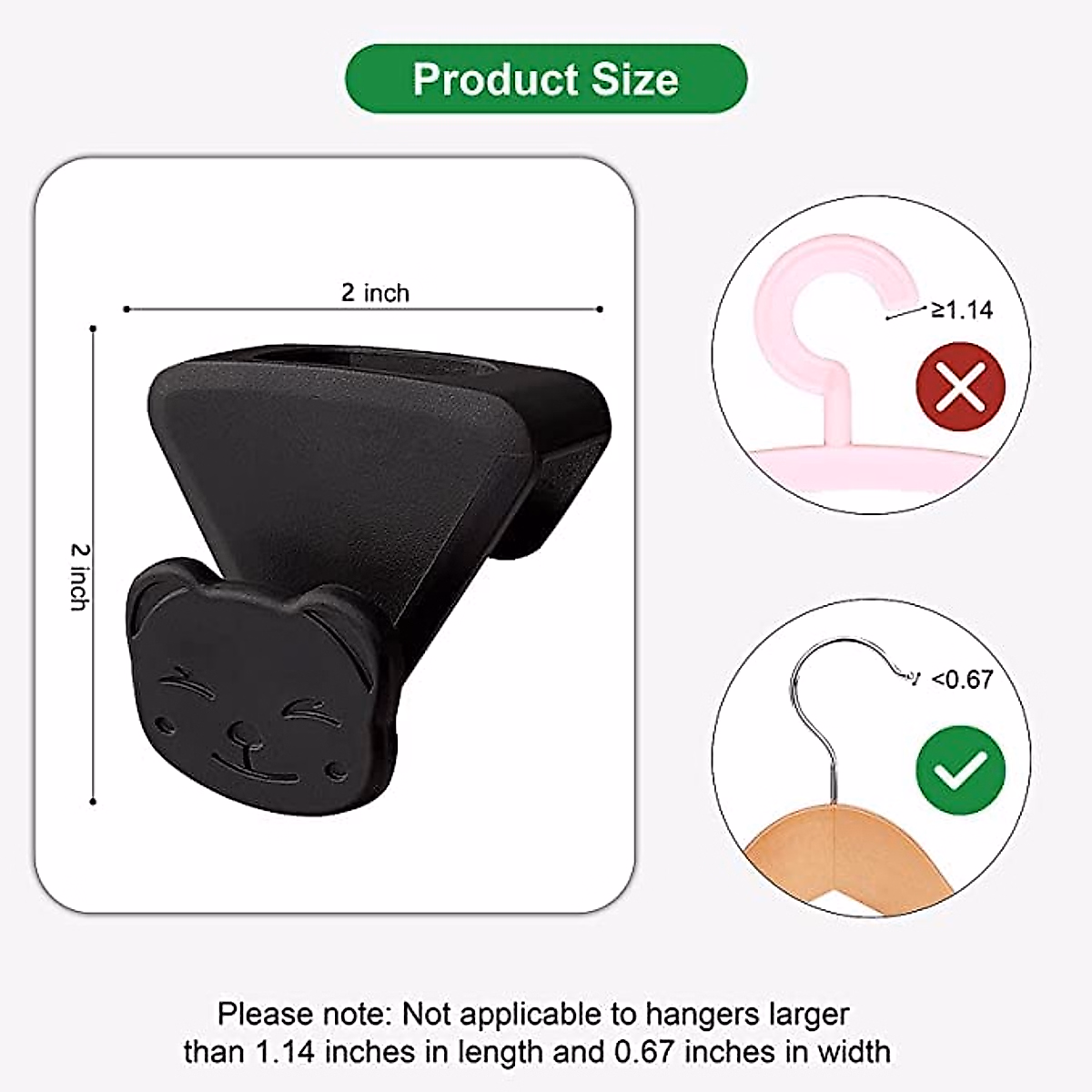 Multi-Function Clothes Hanger Connecting Hook Hanging Clothes New Connector Hook Super Space Saving Advanced Clothes Hanger Hook Triple Wardrobe Space, Easy to use, Black (12PCS)