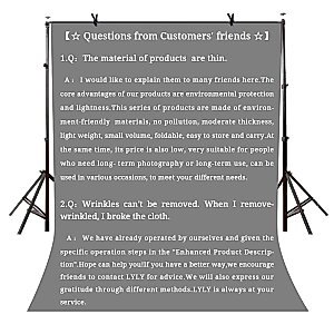 LYLYCTY 5x7ft Photography Studio Non-Woven Backdrop Gray Backdrop Solid Color Backdrop Simple Background LY076