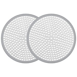 Ohtomber Shower Drain Hair Catcher - 2PCS 4.72” Shower Stall Sink Drain Cover Strainer, Stainless Steel Bathtub Hair Trap Stopper, Bathroom Floor Drain Hair Filter Screen Protector with Silicone Rim