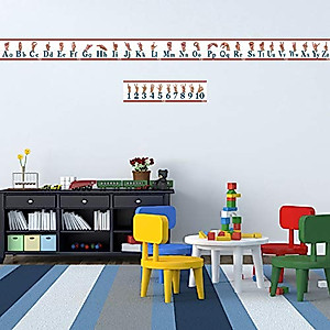 American Sign Language ABC and counting to 10 Alphabet strip Line matte (9"x150") Young N Refined