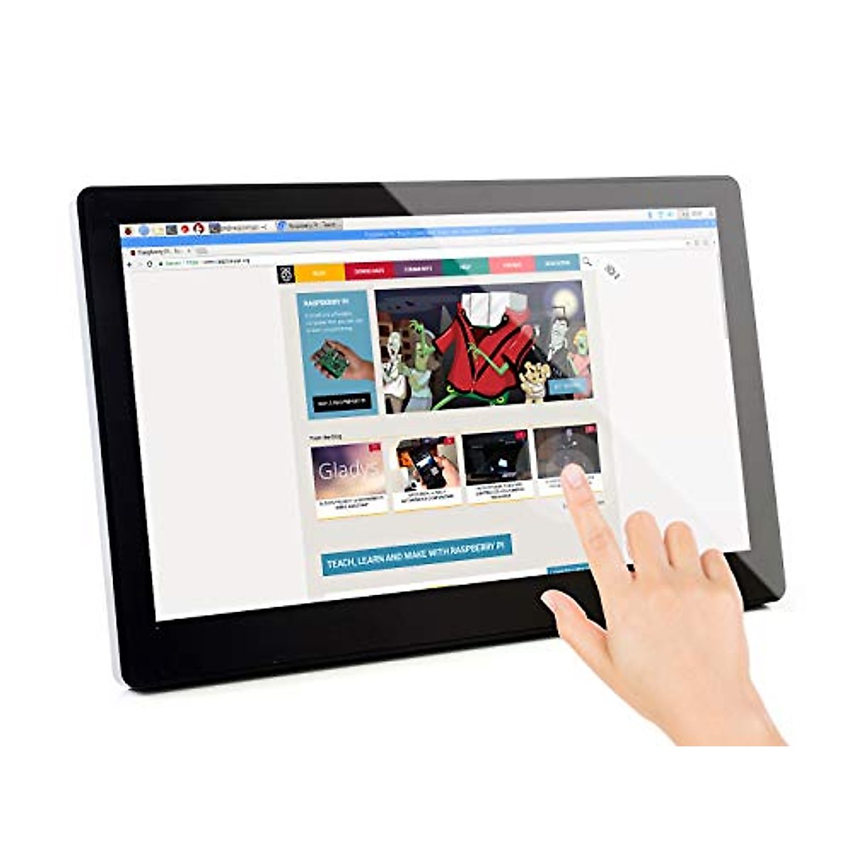 Waveshare 11.6inch IPS Capacitive Touch Screen LCD 1920×1080 HDMI Display with Toughened Glass Cover Compatible with Raspberry Pi Jetson Nano and BB Black Use as Computer Monitor