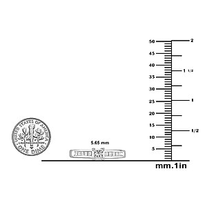 Beyond Brilliance 3/5 Carat Diamond, Classy Platinum Prong Set Princess Cut Diamond Wedding Engagement Ring for Wife (I-J, I2-I3) Natural Diamond Womens Fine Jewelry Gift Box Included