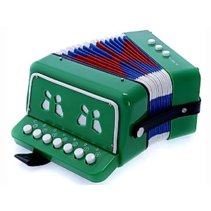 D'Luca G105-GR Child Button Accordion, Green
