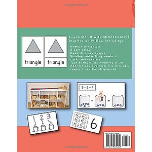 Montessori Math Workbook: Learn Numbers, Counting, Addition and Subtraction, an Activity Book with Montessori Tools (Montessori Activity Books for Home and School)