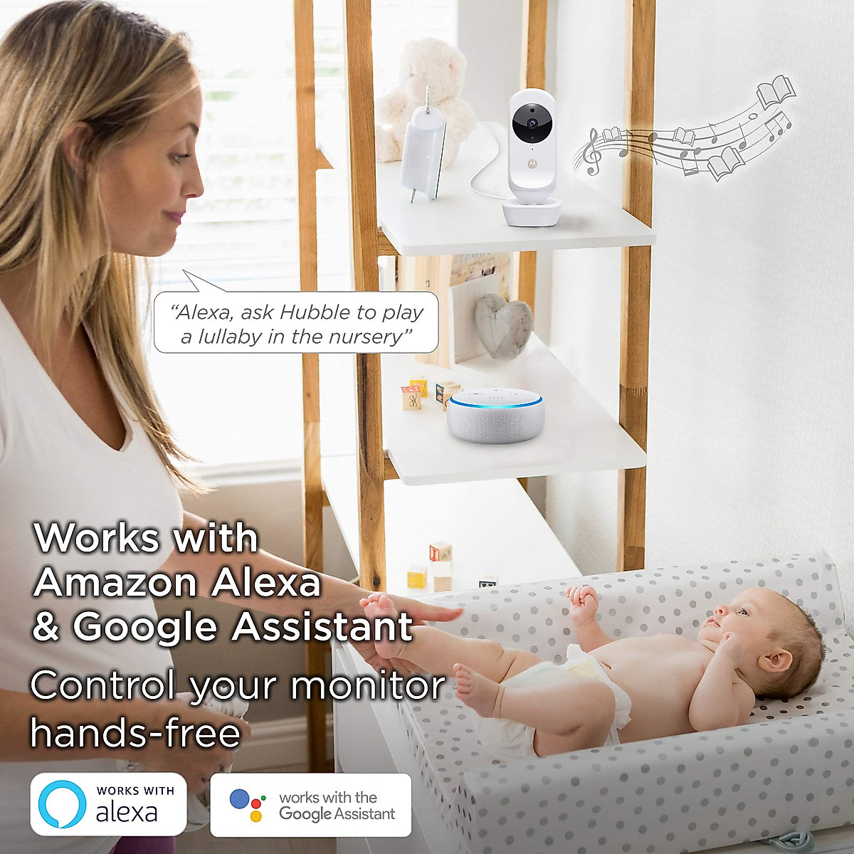 Motorola Connect20-2 Video Baby Monitor with Two Cameras – 4.3" Parent Unit and Wi-Fi Viewing for Baby, Elderly, Pet - 2-Way Audio, Night Vision, Temperature Sensor, Digital Zoom
