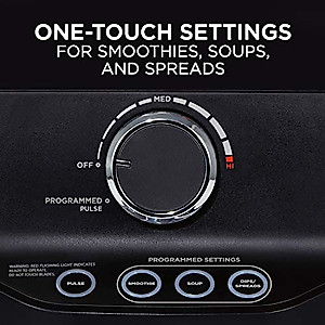 Oster Versa Professional Power Blender | 1400 Watts | Stainless Steel Blade | Low Profile Jar | Perfect for Smoothies, Soups, Black