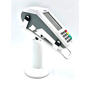 Discount Credit Card Supply DCCStands Valor Paytech VL100 7" Swivel and Tilt Terminal Stand, Screw-in and Adhesive, White…