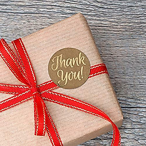 Great Papers! Seals Thank You Self-Adhesive Stickers, 250 Count Kraft, 1.57" (2017012)