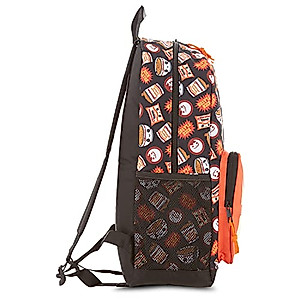Maruchan Cup Noodles Allover Backpack Ramen Noodles Happiness in a Cup Bookbag - Knapsack for All (Black)