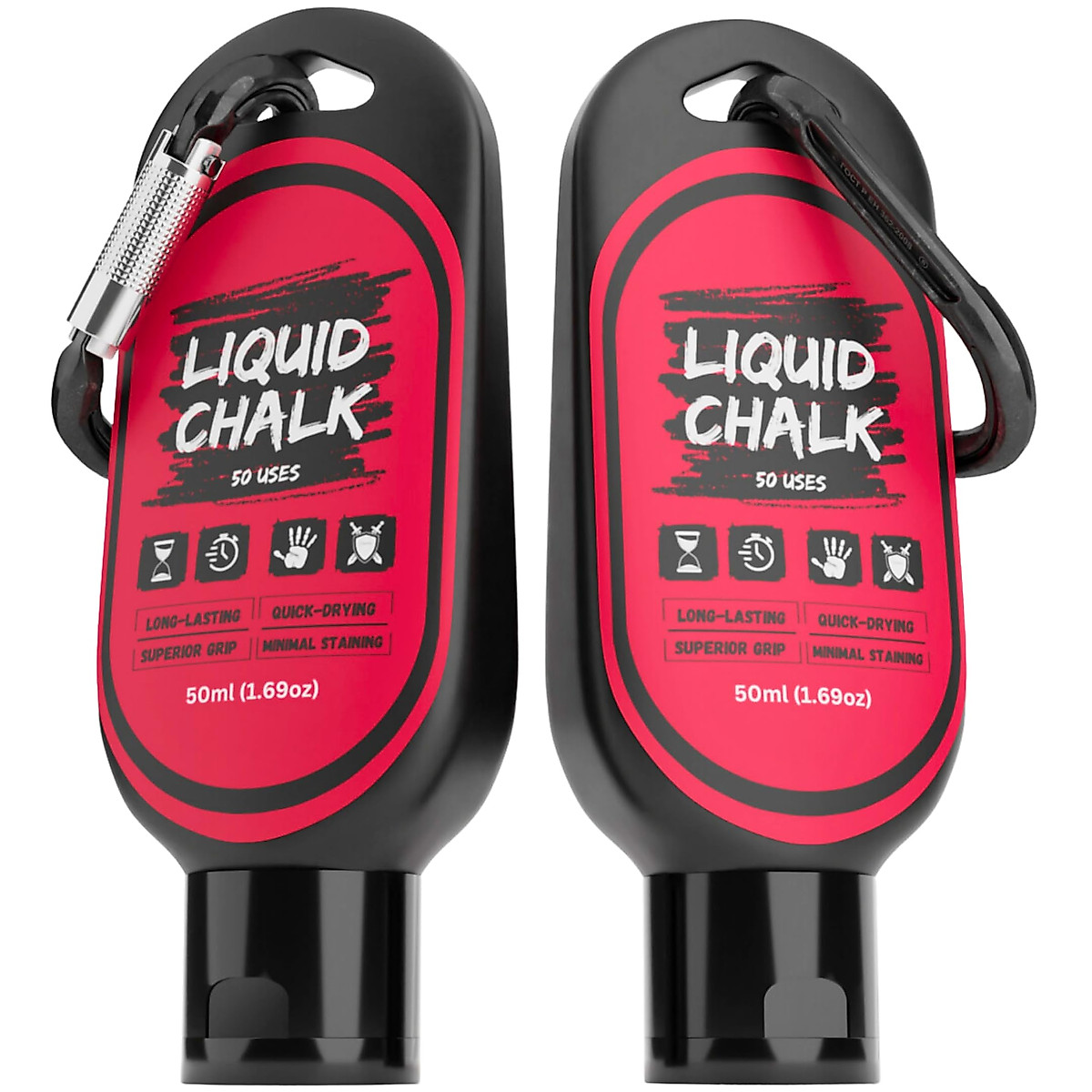 PowerGrip Liquid Chalk - Ultimate Grip Enhancer for Gym, Weightlifting, Climbing & Powerlifting - Long-Lasting Gymnastics Chalk for Rock Climbing, Cheer, and Lifting - Superior Hold, No Mess