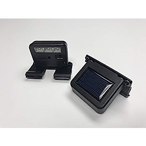 Homebrite Solar Powered Deck Wunder LED Light (Set of 2) Clip-On Yard Security Sign Spotlight