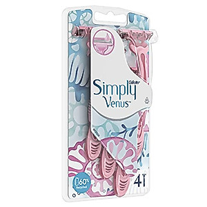 Venus - Simply3 Disposable Razors for Women - 4 Pieces