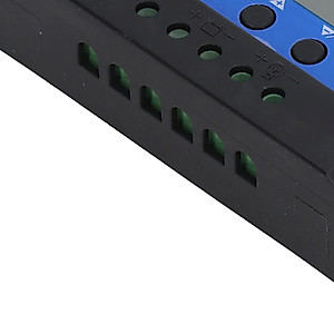 Solar Controller, Solar Battery Regulator 50V Maximum PV Voltage LCD Display PWM Control for Home