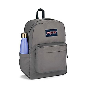 JanSport Superbreak Plus Backpack - Work, Travel, or Laptop Bookbag with Water Bottle Pocket, Graphite Grey