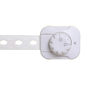 Dreambaby Twist 'N Lock Multipurpose Latch - Child Safety Locks - White - 6 Pack - Model L1435