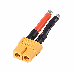DIANN 5 Pairs XT60 Plug Female and Male Connector with 12AWG Silicon Wire for RC Lipo Battery Cable Drone