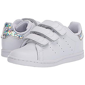 adidas Originals Kids Stan Smith Sneaker, White/White/Black, 9 US Unisex Toddler