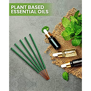Mosland Naturals Mosquito Repellent Incense Sticks, 12 Large Citronella Incense Sticks Bug Repellent Incense Stick for Outdoor, Camping Mosquito Repellent 3 Hours Protect