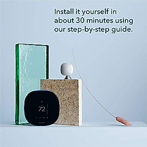 ecobee Smart Thermostat with Voice Control - Black.RFB (Renewed)