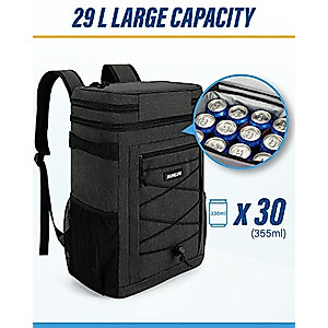 SUNLUG Cooler Backpack 30 Cans Large Backpack Cooler Insulated Leak Proof Soft Cooler Bag for Men Women to Picnics, Beach