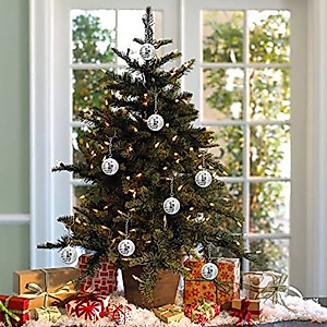 12Pcs Disco Ball Keychain Keyring 70s Disco Keychain Mirror Ball Keychain Small Silver Disco Ball Accessories Party Favor for 70s 80s Disco Party Supplies Halloween Christmas Party Decorations