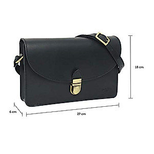 Gusti Handbag Leather - Zoey Shoulder bag Satchel Handbags Leather bag Ladies Vintage Black Leather true leather