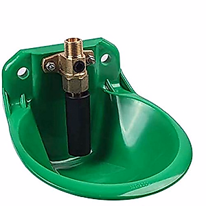 Yougoo Automatic Waterer Bowl Goats Waterer Sheep Drinking Water Bowl Livestock Drinker Bowl for Piglet Cattle Dog, Green