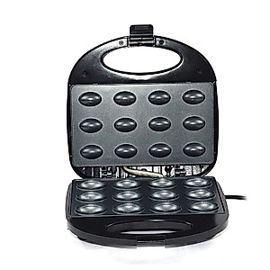 sandwich maker toastie, 750W Electric Walnut Cake Maker, Automatic Mini Nut Waffle Bread Machine, Sandwich Iron Toaster Baking Breakfast Pan Oven