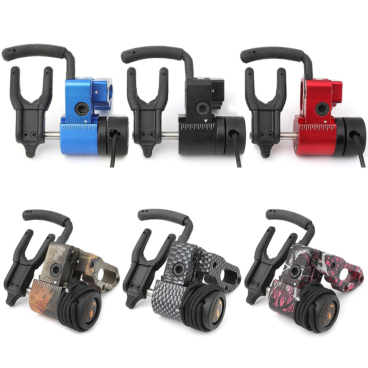 AMEYXGS Drop Away Arrow Rest for Compound Bow Right/Left Hand Compound Bow Arrow Rest with Locking Structure (Right Hand, RED)