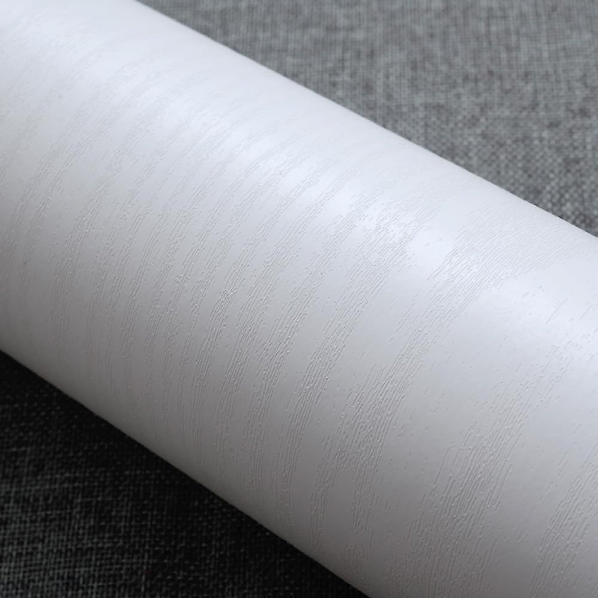 Yifely Solid White Wood Grain Shelving Paper Removable Vinyl Shelf Liner Door Table Cabinet Sticker 17.7 Inch by 9.8 Feet