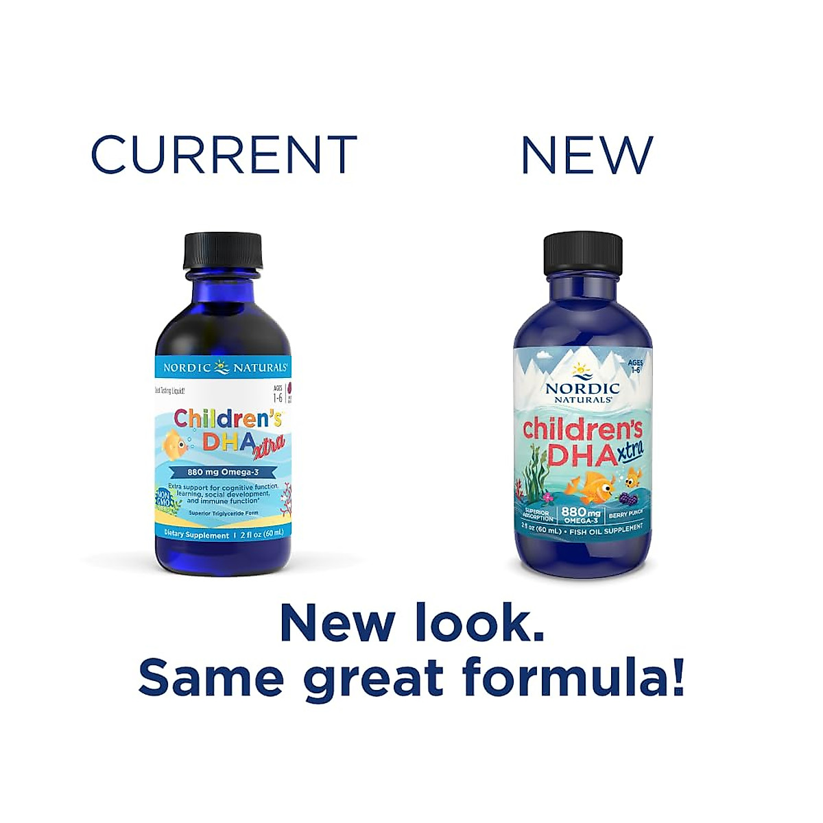 Nordic Naturals Children’s DHA Xtra, Berry Punch - 2 oz for Kids - 880 mg Total Omega-3s with EPA & DHA - Cognitive & Immune Function, Learning, Social Development - Non-GMO - 48 Servings