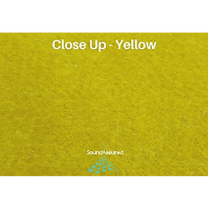 Hexagon Acoustic Panels for Sound Dampening - 12 Pack Self Adhesive Sound Absorption Panels - Eco Friendly Acoustic Treatment for Echo Reduction (Yellow)