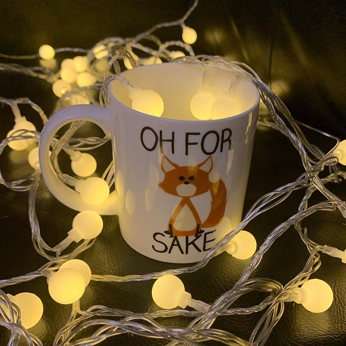 OKSANO Mug for Women Coffee Mug, Fox Coffee Mug Novelty Mug Cute Novelty Cup Funny White Mug, Coffee Ceramic Mug, Lovers Coffee Mug Fox Mug Christmas Valentine's Day Gifts