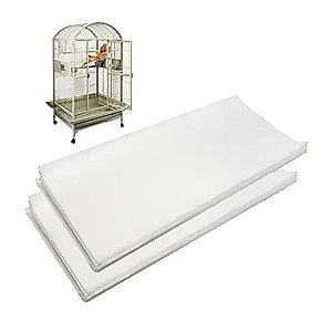 Vkinman Bird Cage Paper Liners 100 Sheets Non-Woven Bird Nesting Box Pads, 22.8×10.6in