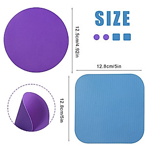 4pcs Jar Opener Gripper Pads, Rubber Jar Grippers Multi-function Jar Opener for Seniors with Weak Hands Coasters (Blue, Purple)