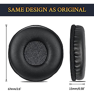 SOULWIT Earpads Replacement for Logitech H390 H600 H609 H760 Wireless Headphones, Ear Pads Cushions with Soft Protein Leather, Noise Isolation Foam