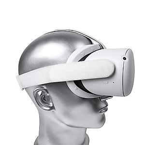 Anbee Silicone Soft Cushion Cover Comfort Shading Mask Padding Accessory Compatible with Oculus Quest 2 VR Headset (White)