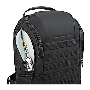 Lowepro ProTactic 350 AW II Modular Backpack with All Weather Cover for Laptop Up to 13 Inch for Professional Cameras, Mirrorless, CSC and Drones, LP37176-PWW, Black