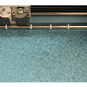 Crafasso 12" x 12" 300gms Heavy & Premium Glitter cardstock, 15 Sheets, Steel Blue