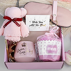 Valentine's Day Gifts for Women-Gift Basket with crown coffee mug,Personalized Gifts for Mom,Friend,Sister,Daughter,Wife,Boss,Co-Worker.Birthday,Anniversary,Mother's Day Gifts,Christmas Gifts