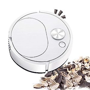 Thin Robot Hoovver, Rechargeable Mini Robot Vacuum Cleaner, Floor Cleaner Robot with Charging Cable Multifunctional Sweeping Robot for Home Cleaning