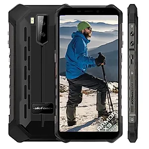 Ulefone Armor X9 Pro Rugged Smartphone, 4GB+64GB Unlocked Cell Phones, 13MP +5MP+2MP, 5.5 inch Screen, Android 11 Helio Octa-core, Military Grade Smartphone, Face ID, NFC, WiFi (Black)