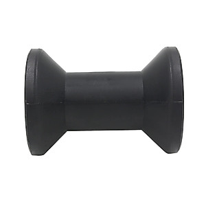 UANOFCN 4 Inch Width Boat Trailer Black Rubber Spool Roller - 5/8 Inch Hole