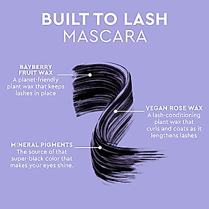 florence by mills Built to Lash Mascara, Black, 0.3 oz / 9 mL
