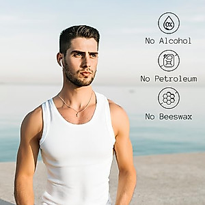 Gentlemen Republic Oceano Men's Hair Gel 16oz - Strong Touchable Hold and High Shine Styling Gel for Hair, 100% Alcohol-Free Professional Formula with Fresh Scent, Mens Hair Product Made in USA