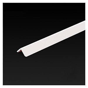 White Corner Shield for Walls with Pre-Tape Adhesive, 39 43 47 51 55 59 63 67inch Long, Waterproof PVC Corner Guard Edge Protectors, Anti-bumping Strips ( Color : 2cm(4/5") Wide , Size : 170cm/67in )